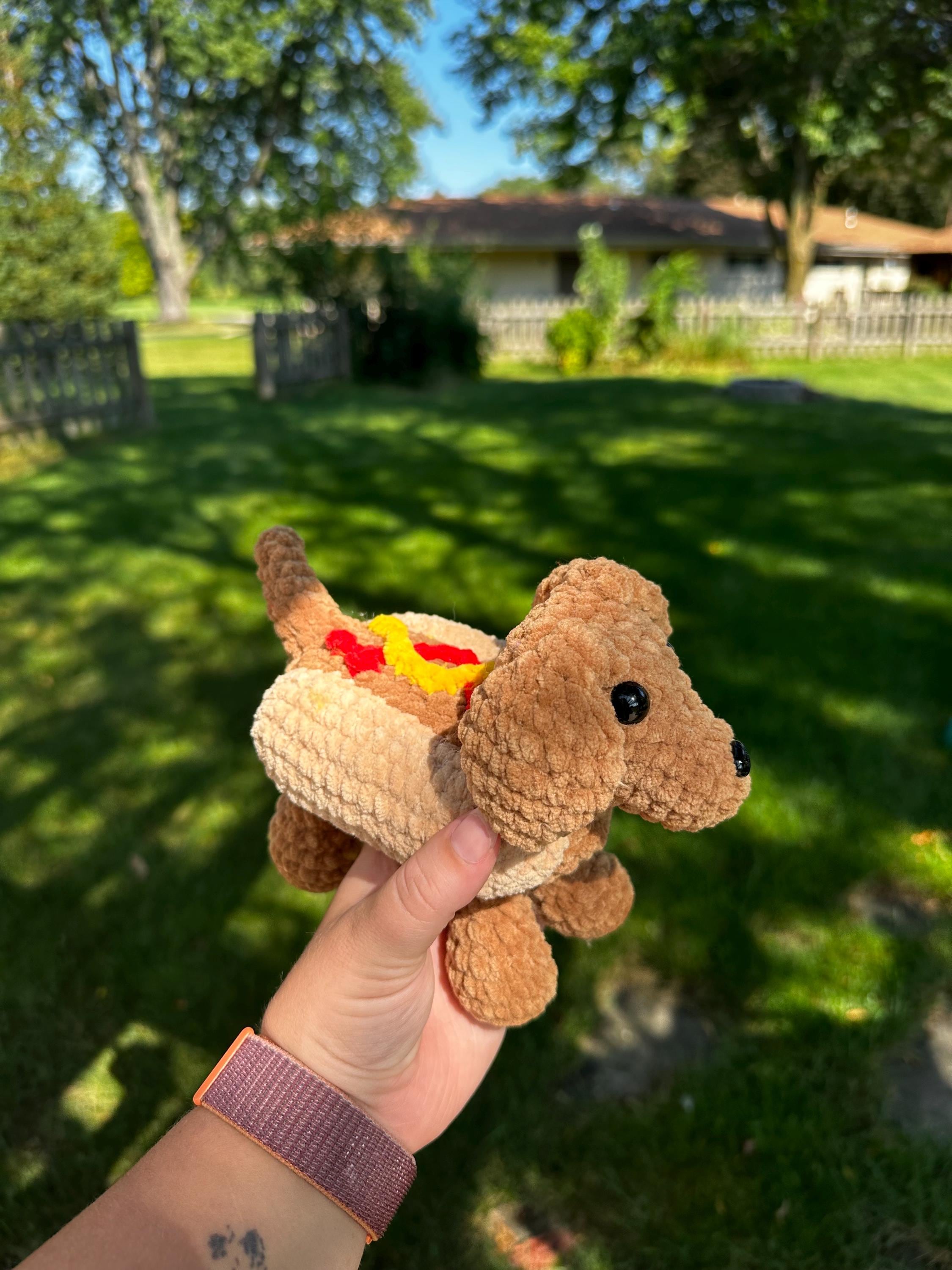 Crochet Hot Dog Dauchsund Pattern - Etsy