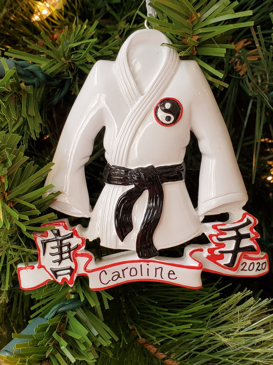 Personalized Karate Uniform Christmas Ornament - Etsy