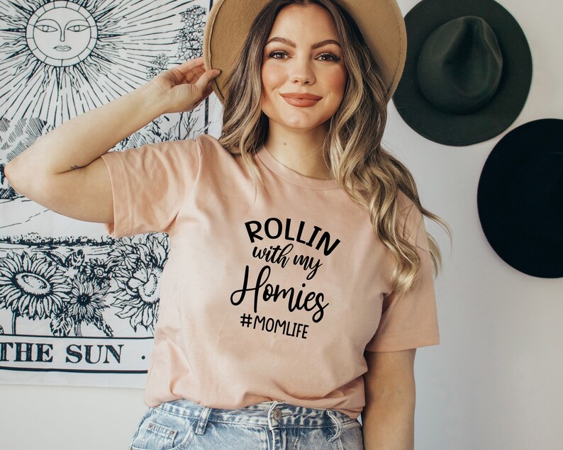 Rollin With My Homies Mom Life SVG, Funny Mama Cut Files (digital ...
