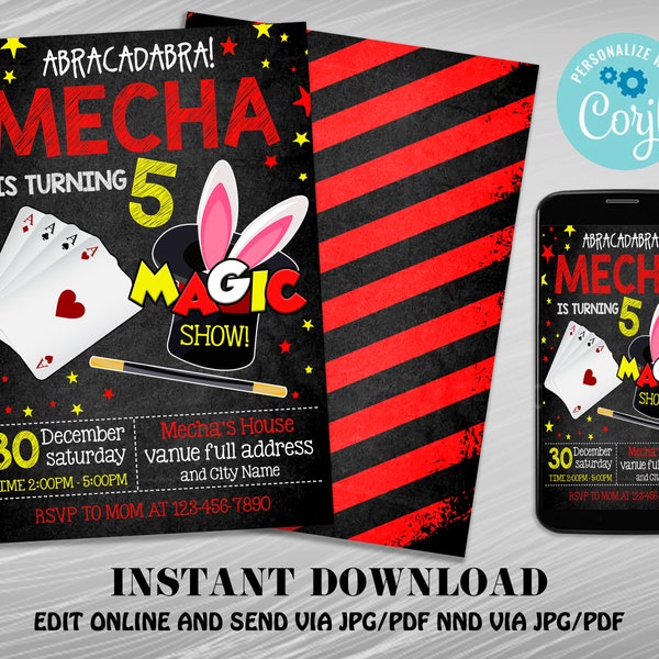 Magic Show Birthday - Etsy
