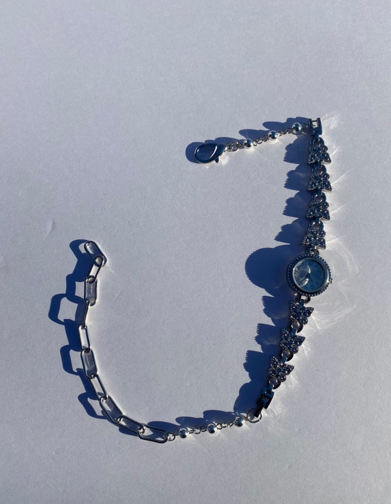 Silver Butterflies Watch Choker - Etsy