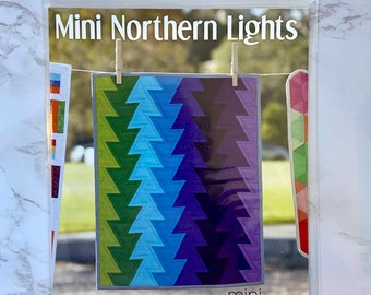 Mini Northern Lights Pieced Quilt Quilting Pattern From Jaybird Quilts ...