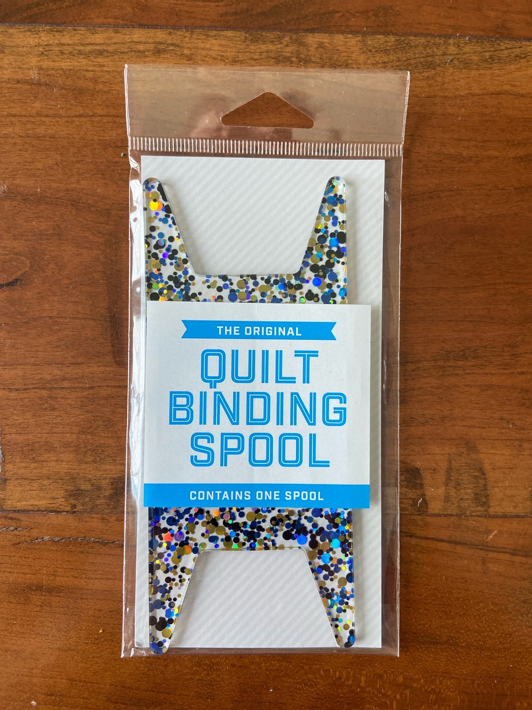 Quilt Binding Spool Blue, Gold & Black - Etsy