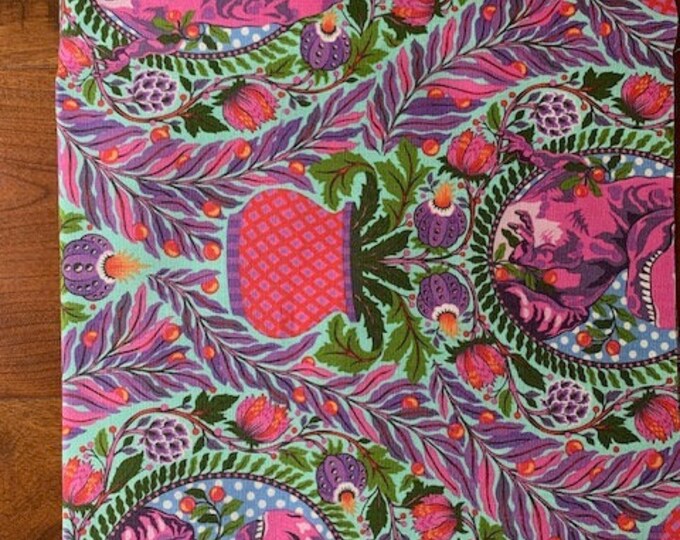 Tree Rex in Mist Roar Fabric by Tula Pink half Yard PWTP222.MIST - Etsy