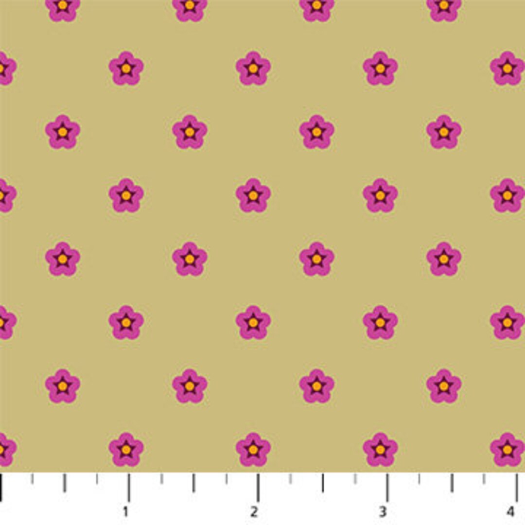 Whimsy in Dove Wild Abandon by Heather Bailey Figo Fabrics 90898-70 half Yard - Etsy