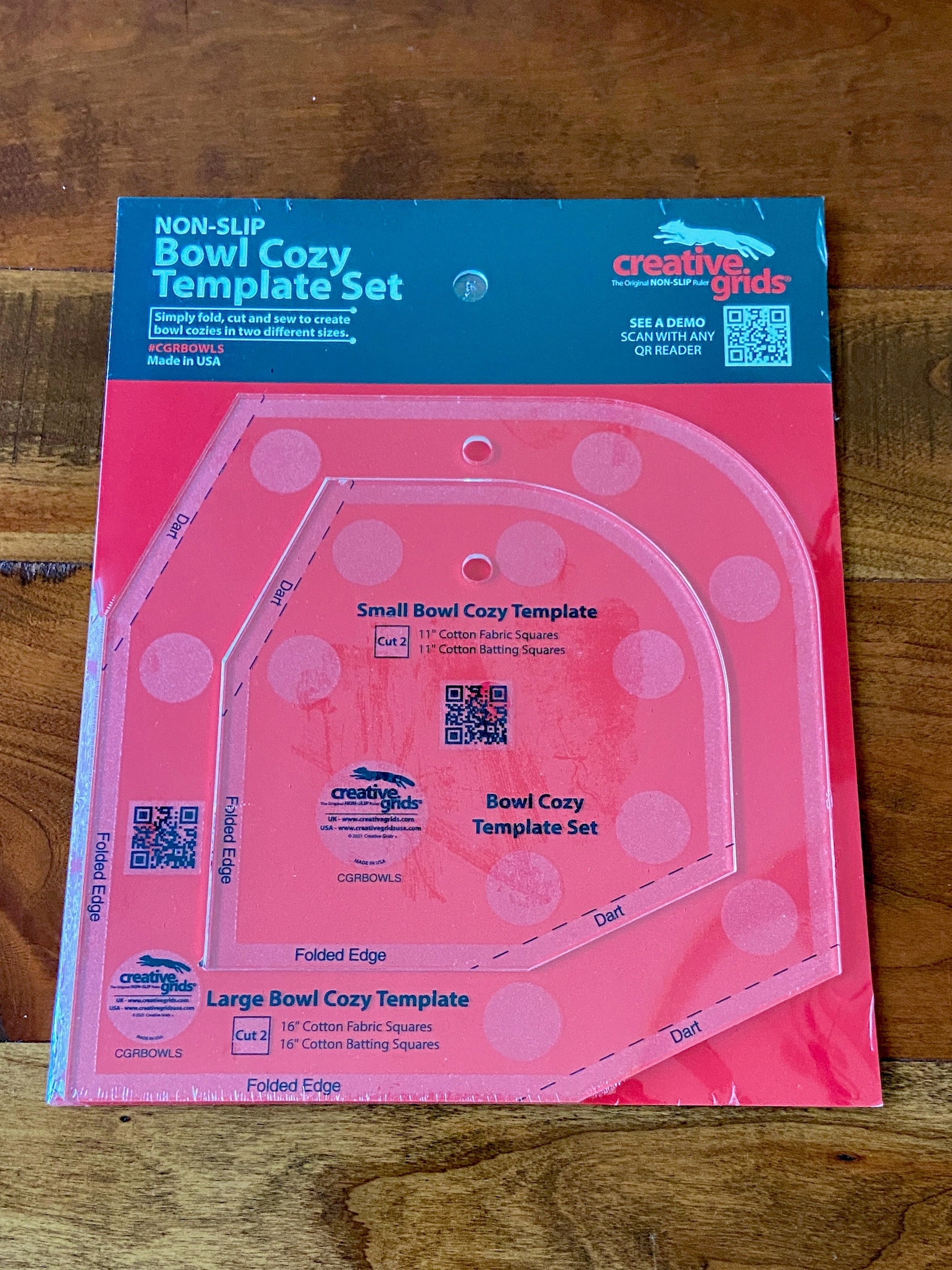 Non slip Bowl Cozy Template Set Creative Grids Etsy