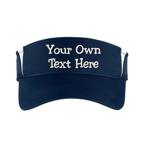 Love Sketches Custom Visor Hat Embroider Your Own Text Customized ...