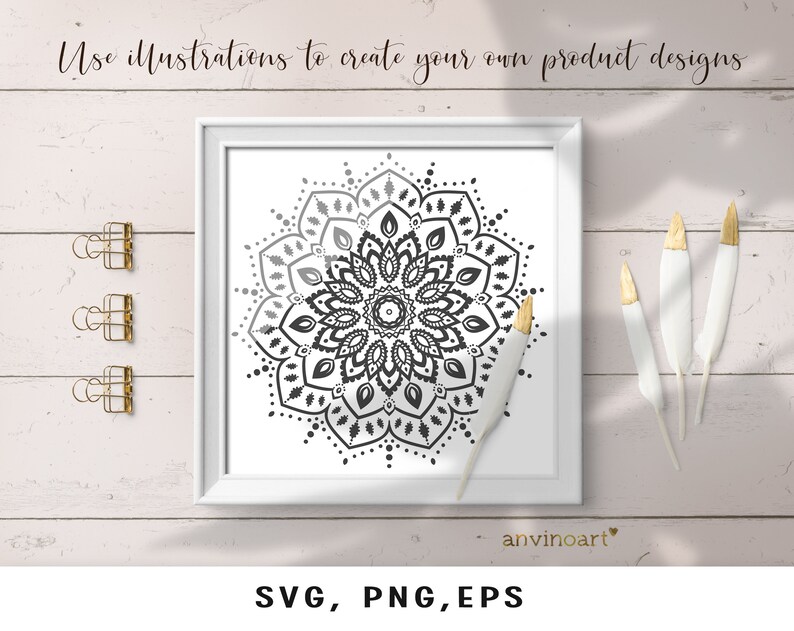 Mandala Svg Boho Mandala Svg Flower Mandala Mandala for - Etsy