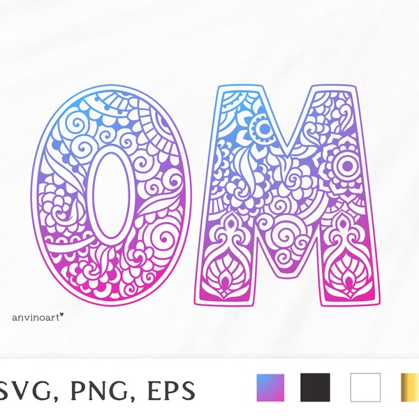 Om Svg - Etsy