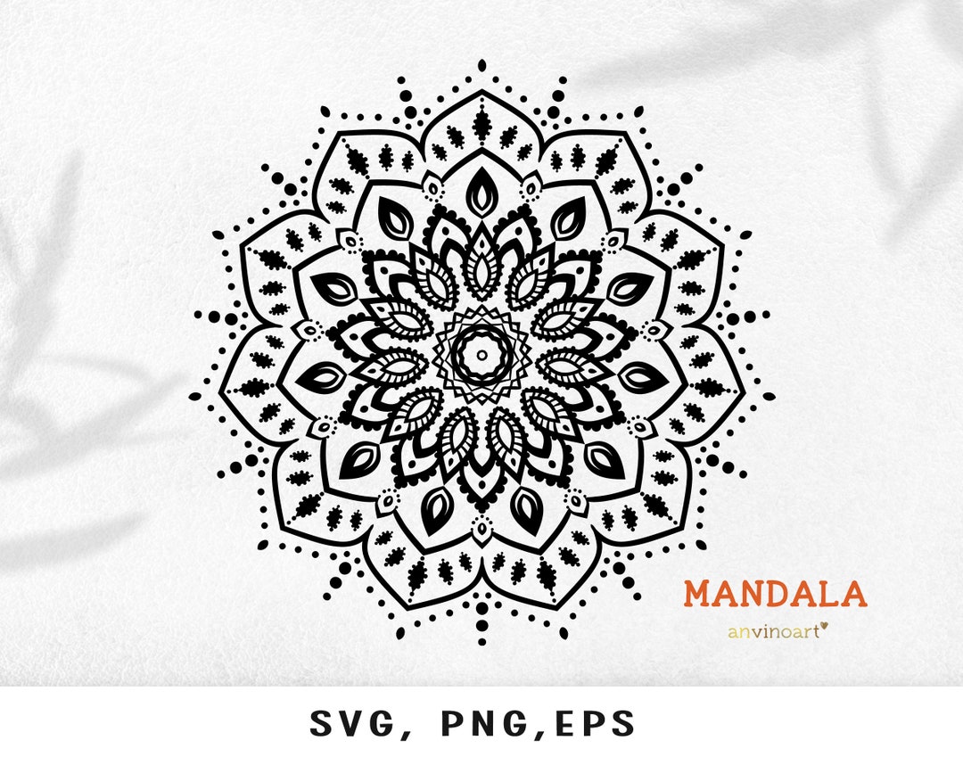 Mandala Svg, Boho Mandala Svg, Flower Mandala, Mandala for Cricut ...