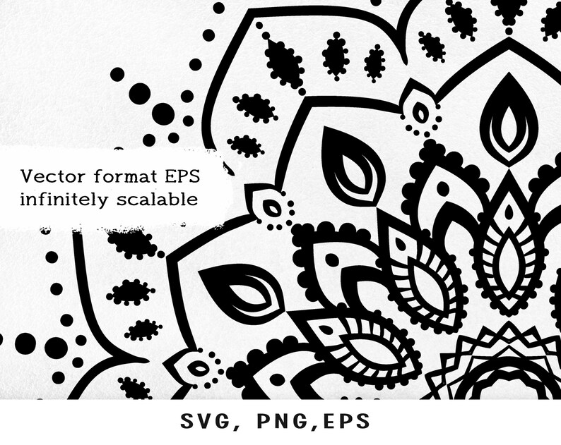 Mandala Svg Boho Mandala Svg Flower Mandala Mandala for - Etsy