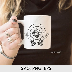 Yoga SVG, Esoteric SVG, Mystery Svg, Svg Files for Cricut, OM Namaste ...