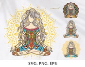 Self Care Collection Clipart, Hand Painted Yoga and Mindfulness ...