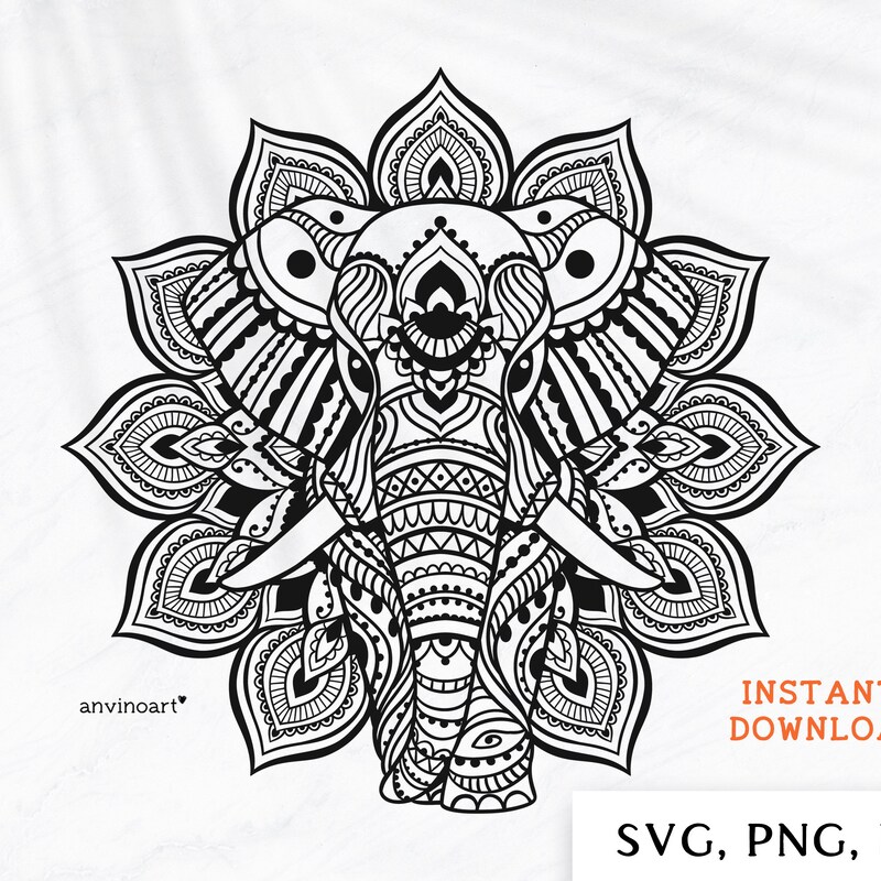 Animal Mandala Svg - Etsy