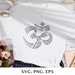 Om, Om Svg, Om Symbol SVG, Meditation Svg Yoga Svg, Zen Zentangle ...