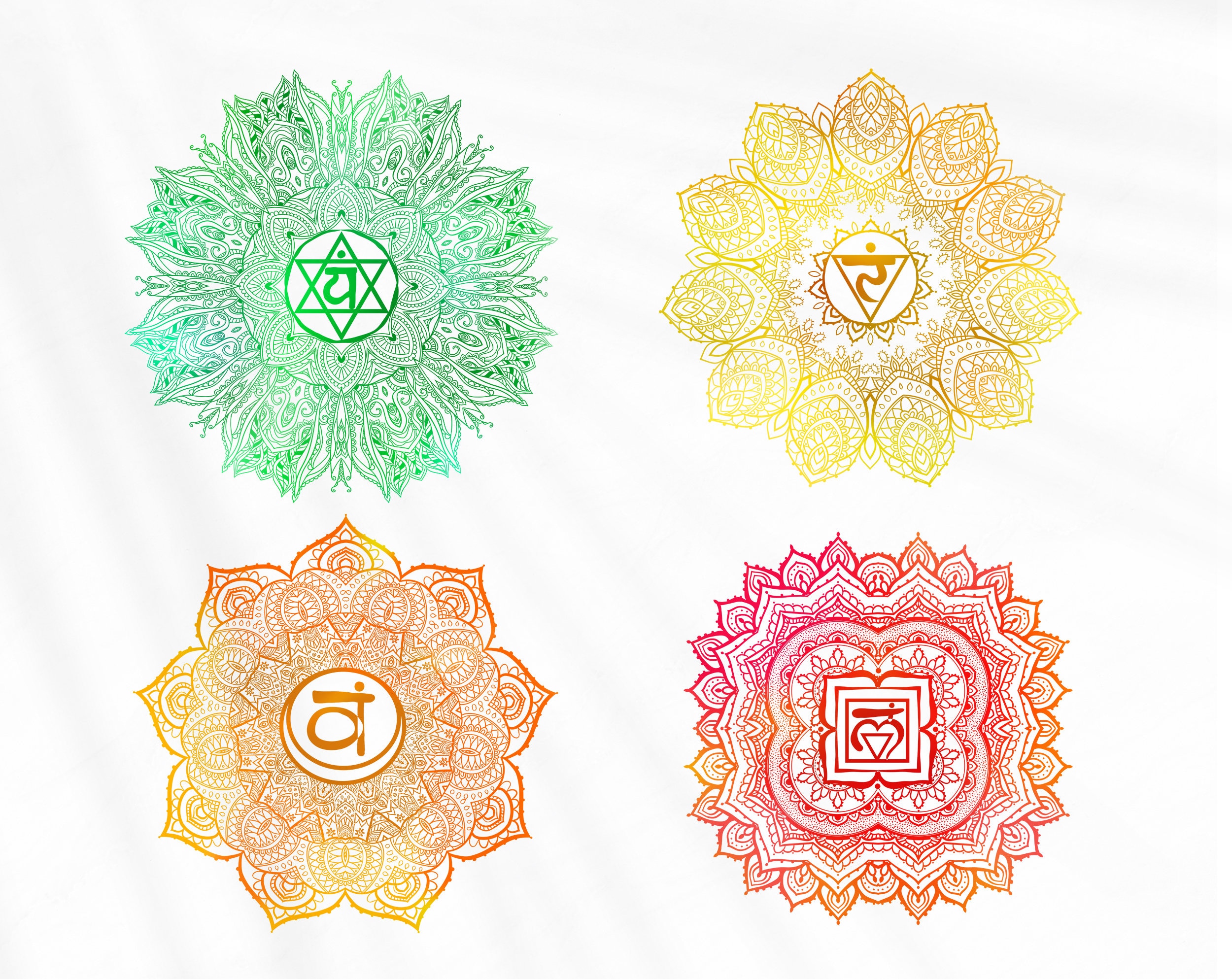Chakra Png Chakra Clipart Set Chakra Mandala Zentangle | Etsy