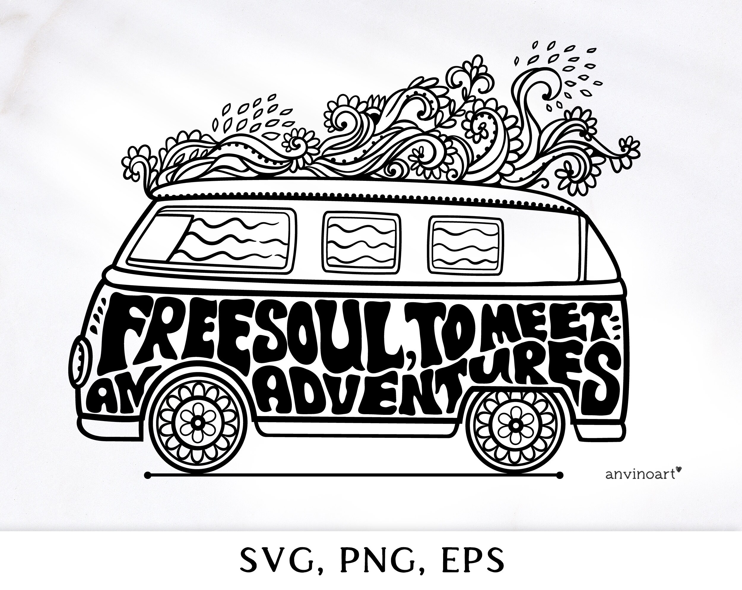 Hippie Van Svg Hippie svg hippy svg Hippie cricut hippy - Etsy México