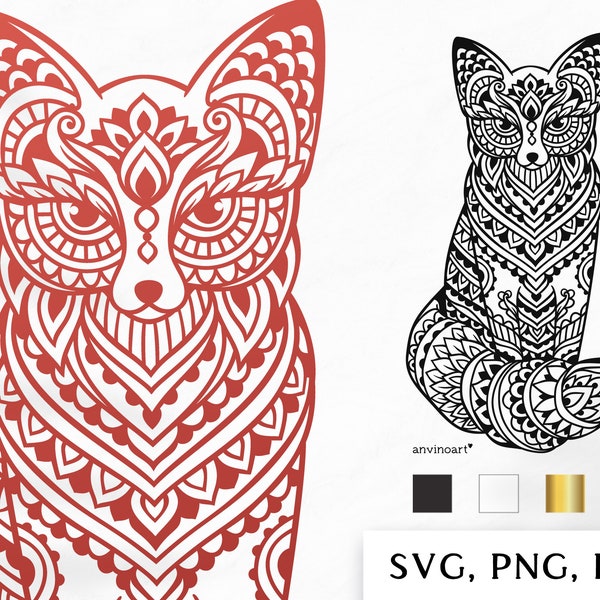 Animal Mandala Svg - Etsy