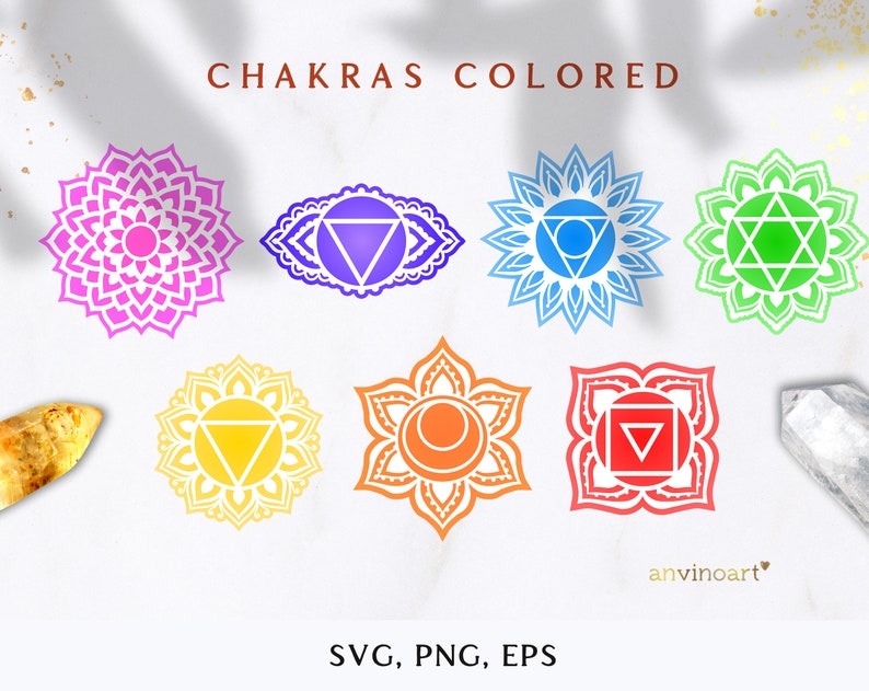 Chakra Svg, Chakra Clipart, Yoga Svg,chakra Vector, Meditation Namaste ...