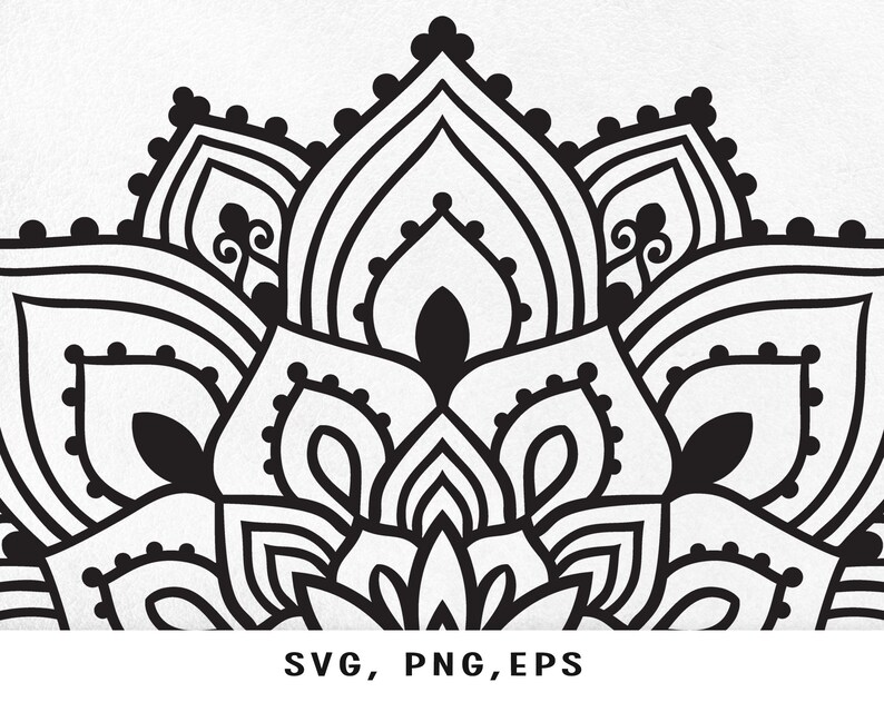 Mandala Yoga Svg, Boho Mandala Svg, Mandala SVG Files Flower Mandala ...