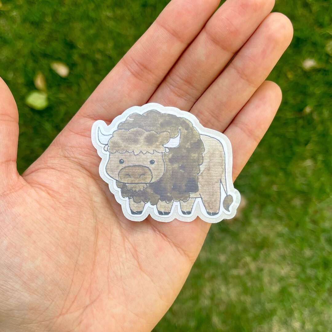 American Buffalo Bison Sticker | Made in Montana Gift | Glossy Water ...
