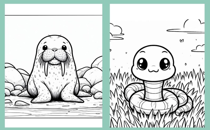 60 Cute and Cuddly Animal Coloring Pages - Kids and Adults Coloring ...