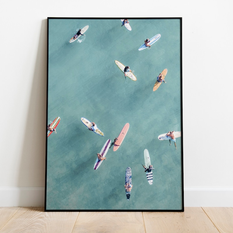 Aerial Surfers Print - Etsy