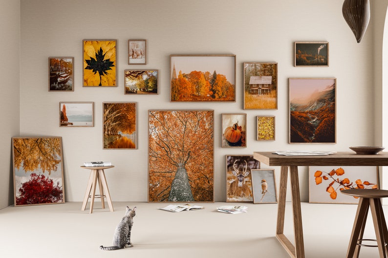 Set of 1000 Fall Prints, Fall Wall Art, Autumn Wall Art Prints, Fall ...
