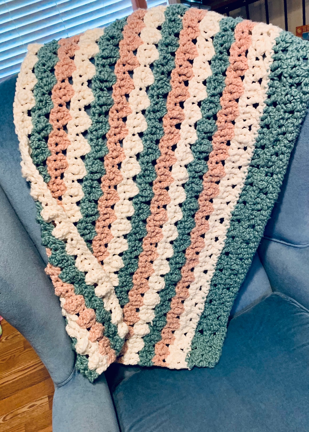 Beautiful Handmade Crochet Blanket - Etsy