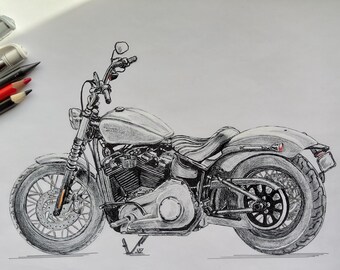 Harley Breakout Svg - Etsy