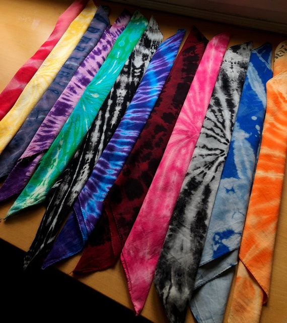 Tie Dye Bandana Headband Tie Dye Dog Bandana Unisex Tie Dye | Etsy