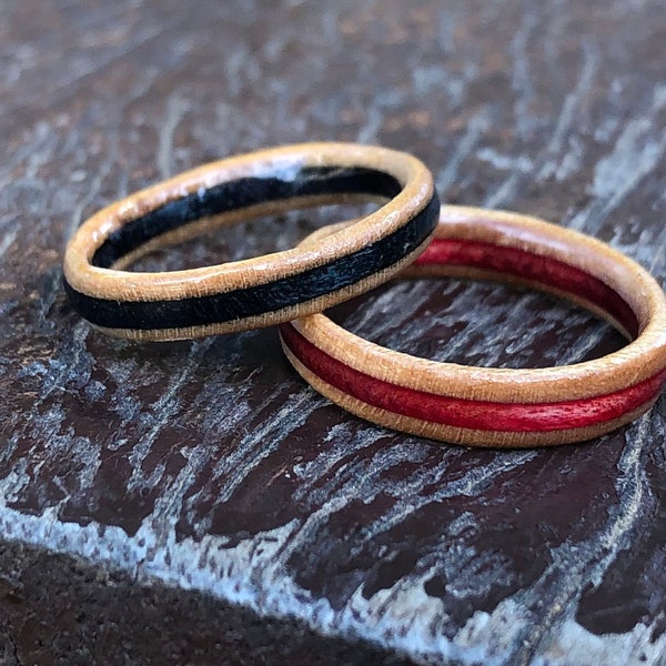 Wood Promise Ring - Etsy