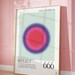 Aura Angel Number 666 111-999 Reflect Wall Art/ Colourful Manifestation ...