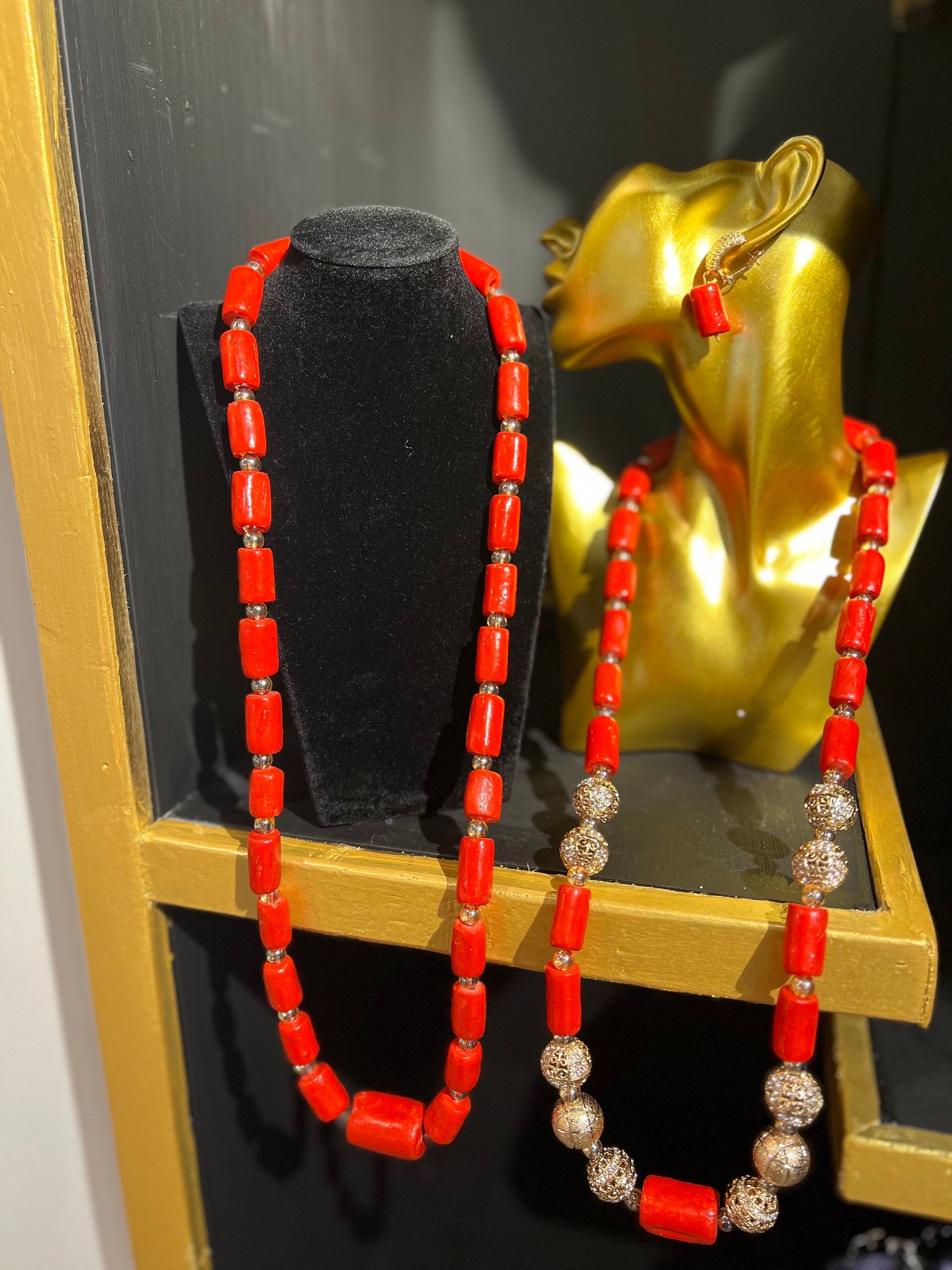 Bamboo Coral Benin Nigerian Beads | Wedding, Naming Ceremony, Birthday ...