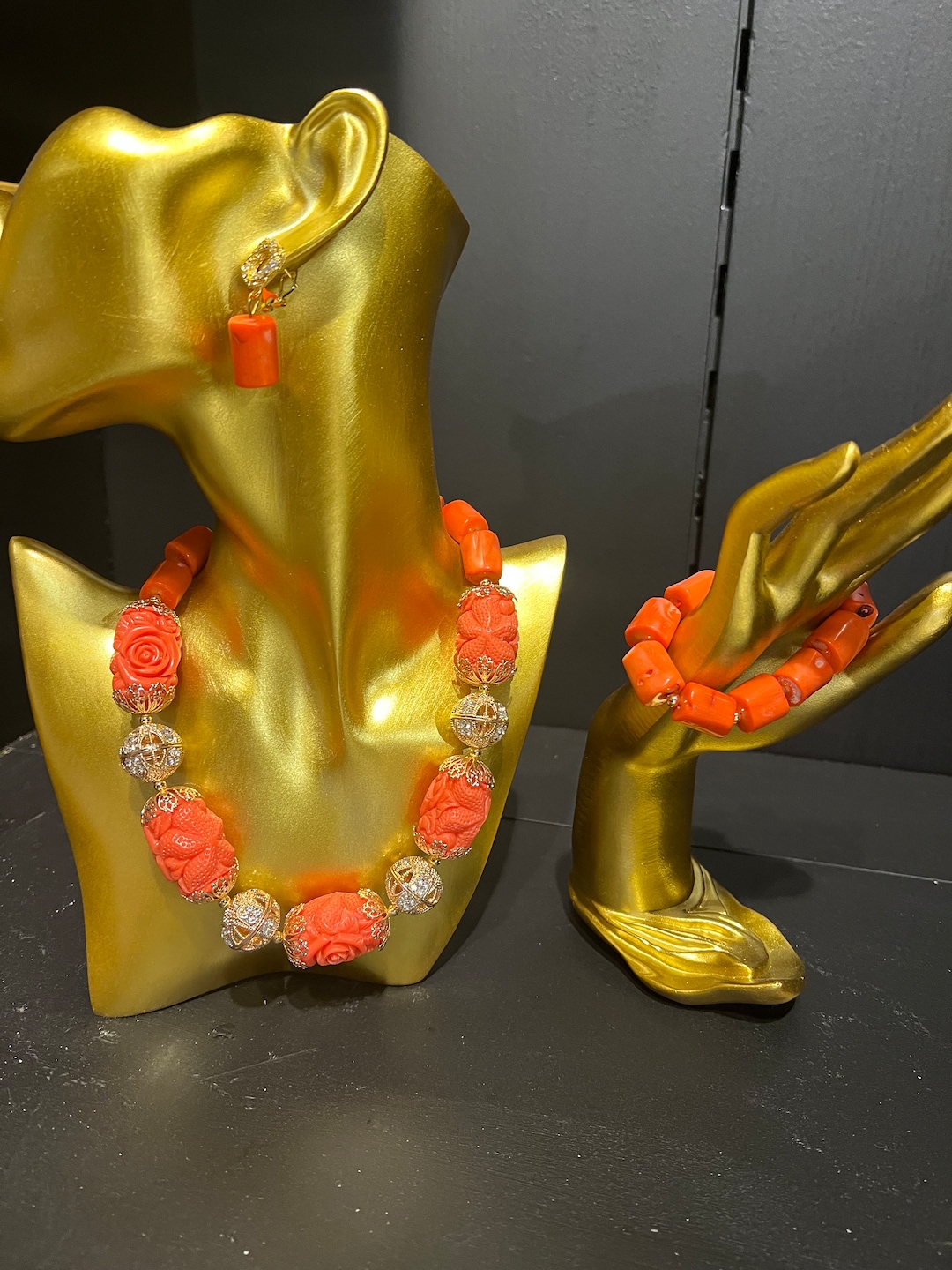 Authentic Coral Benin Nigerian Beads | Wedding, Naming Ceremony ...