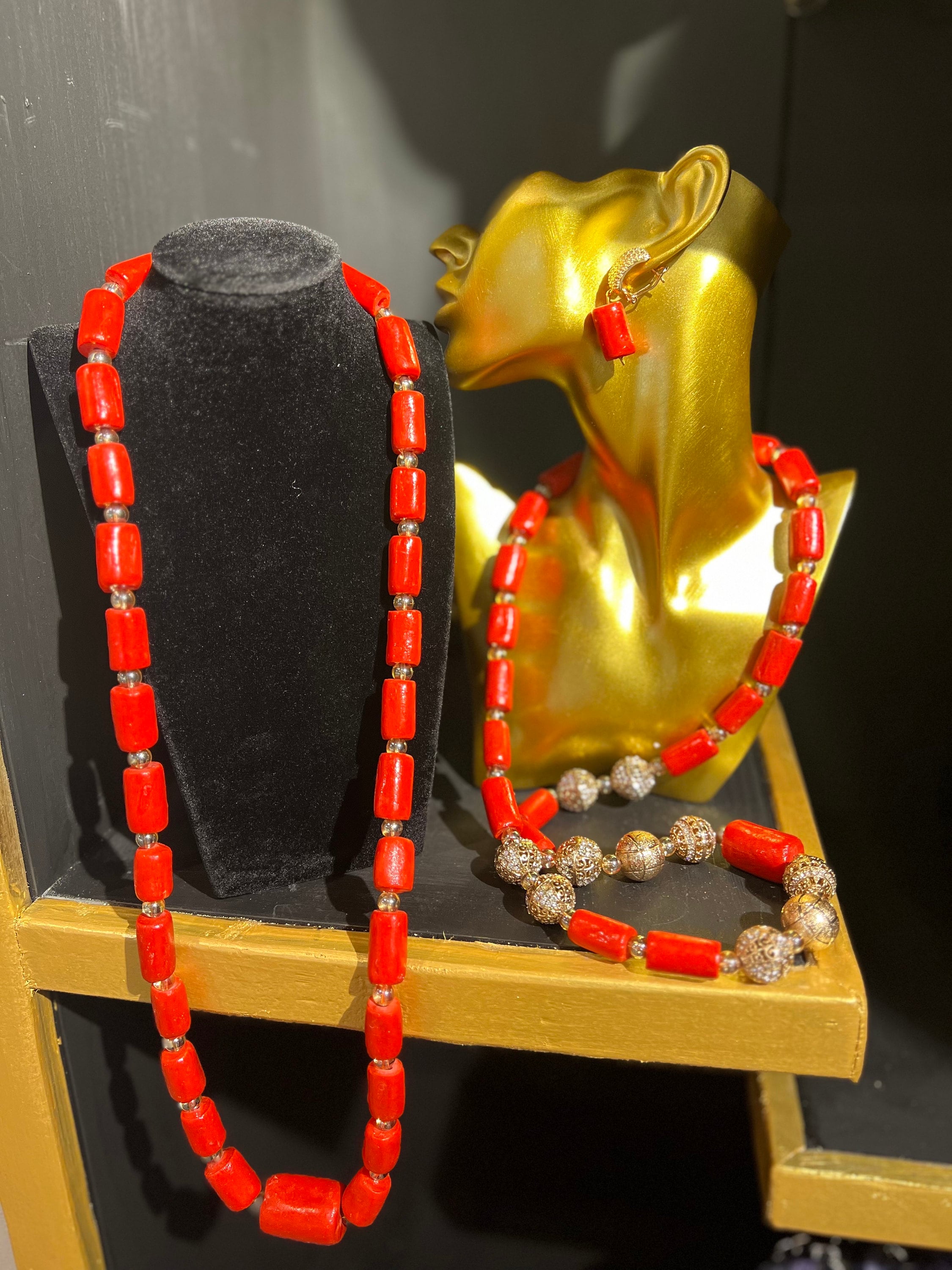 Bamboo Coral Benin Nigerian Beads | Wedding, Naming Ceremony, Birthday ...