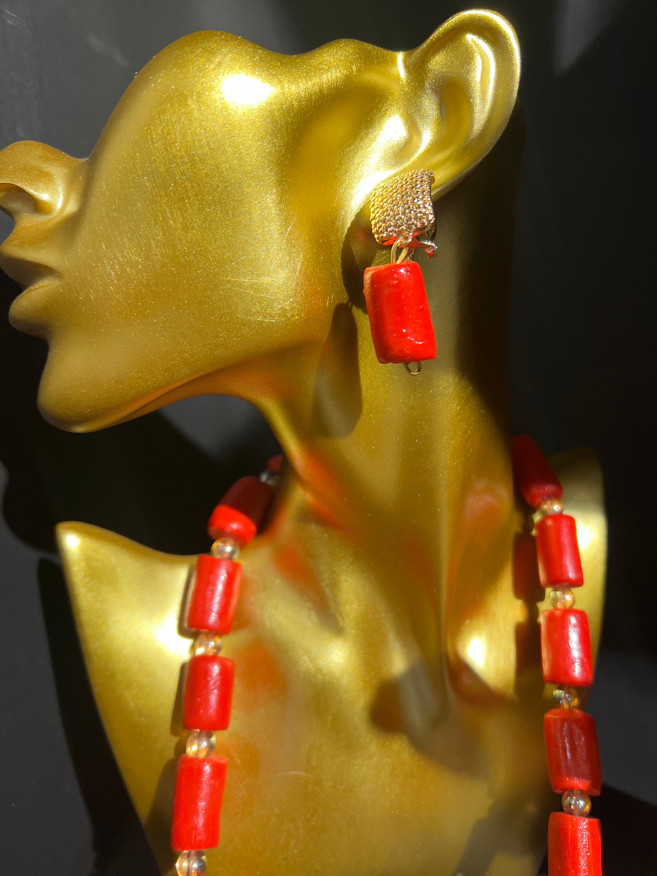 Bamboo Coral Benin Nigerian Beads | Wedding, Naming Ceremony, Birthday ...