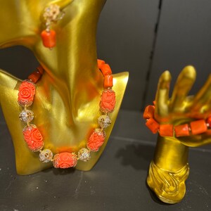Authentic Coral Benin Nigerian Bridal Beads | Wedding, Naming Ceremony ...