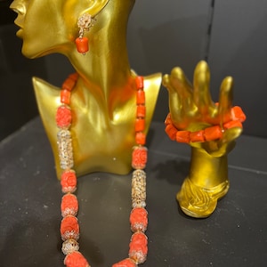 Authentic Coral Benin Nigerian Bridal Beads | Wedding, Naming Ceremony ...