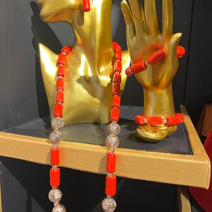Bamboo Coral Benin Nigerian Beads | Wedding, Naming Ceremony, Birthday ...