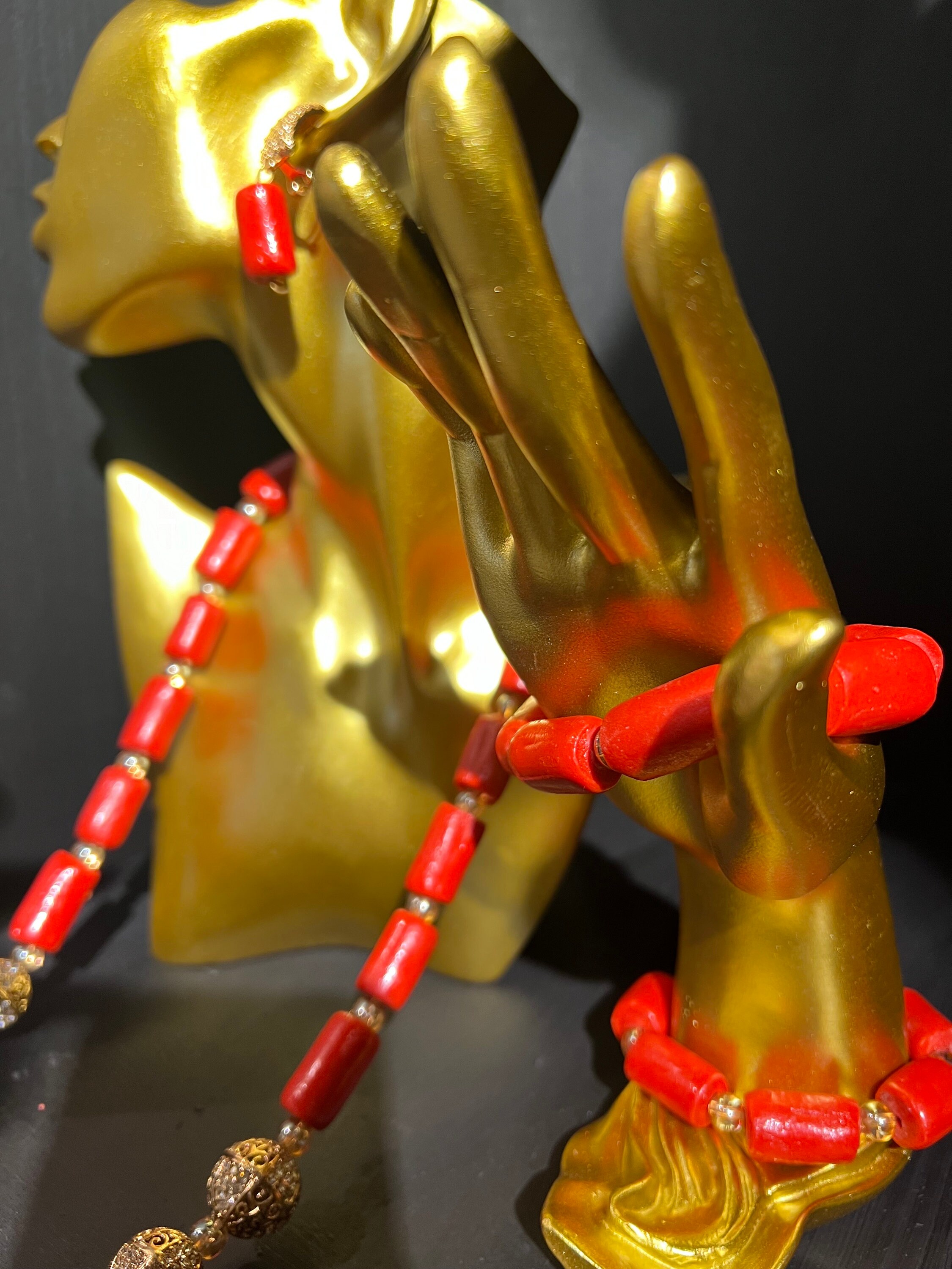 Bamboo Coral Benin Nigerian Beads | Wedding, Naming Ceremony, Birthday ...