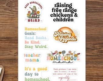 Education is an Atmosphere Homeschool Sticker Set - Etsy