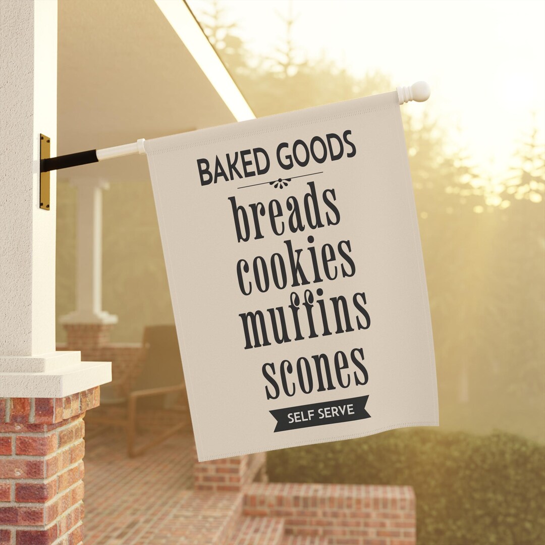 Baked Goods for Sale Sign Bakery Grocery Flag Farmers Market Homestead ...