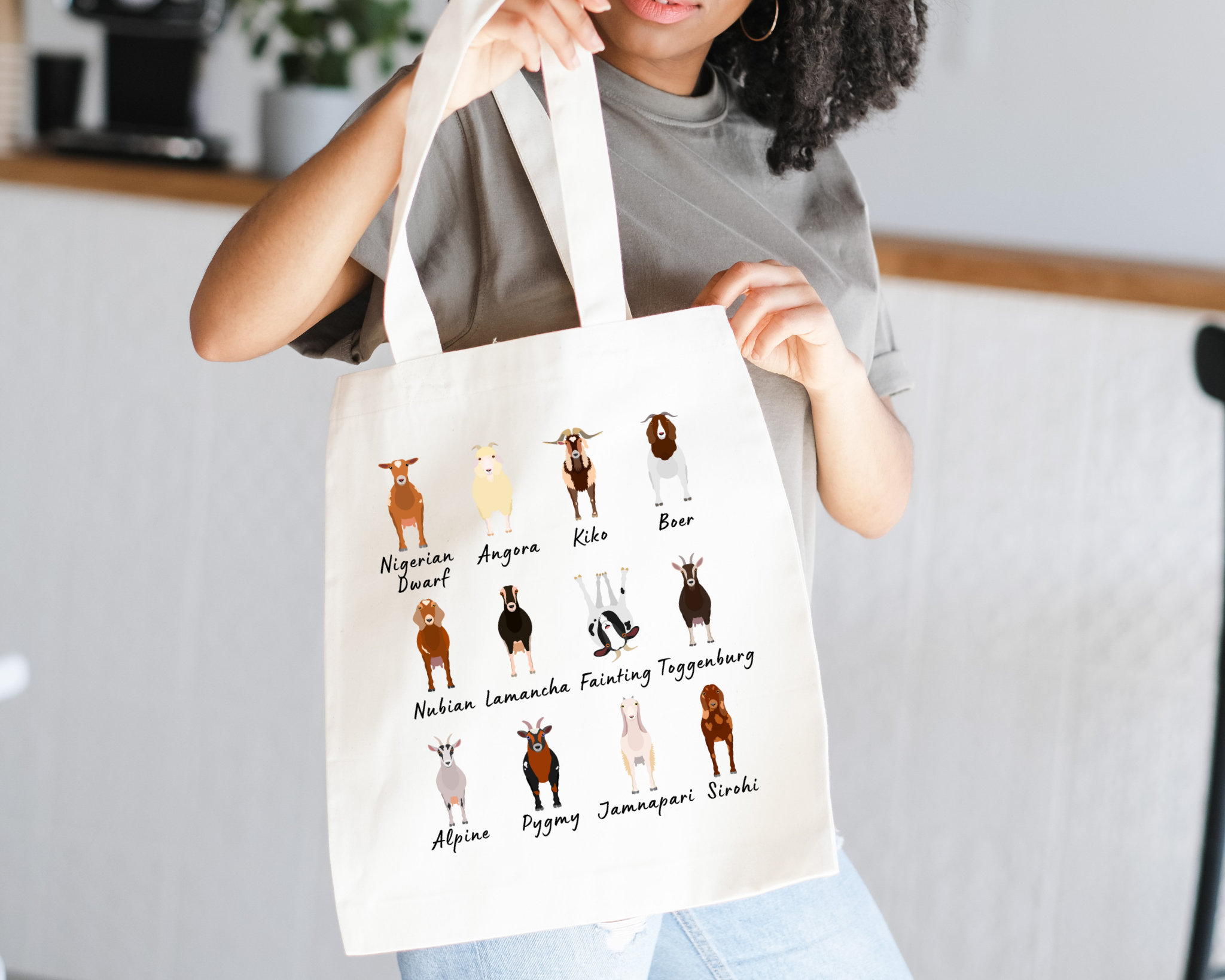 Goat Breeds Tote Bag Goat Gifts Goat Tote Bag Goat Bag Goat - Etsy