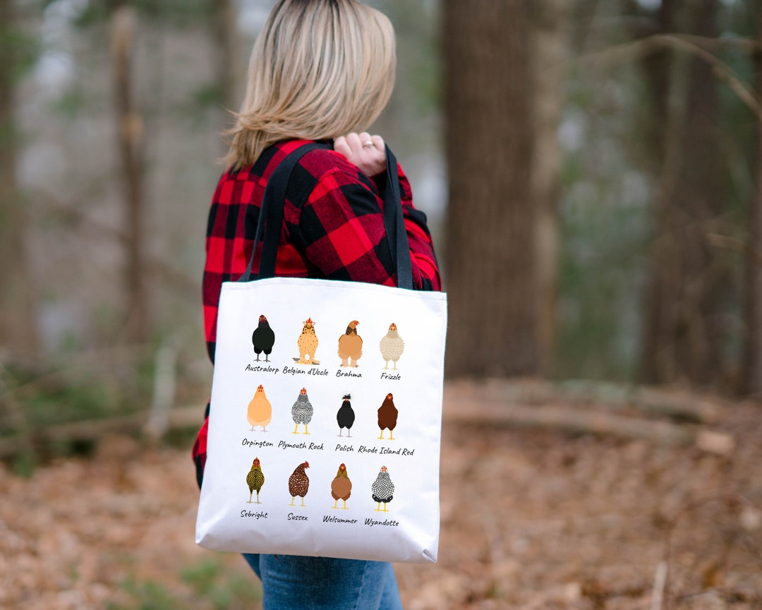 Chicken Breeds Tote Bag Chicken Bag Chicken Gifts Chicken Tote Bag ...