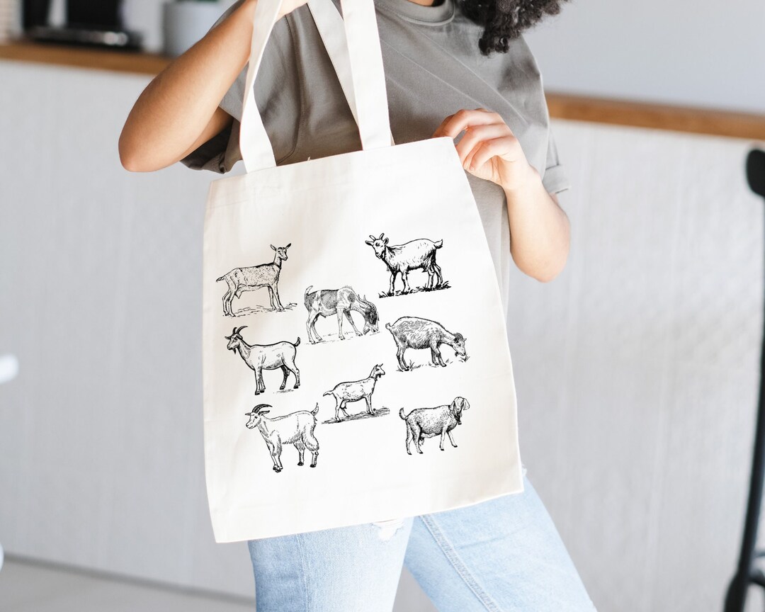 Goat Tote Bag Goat Gifts Goat Tote Bag Goat Gifts Goat Tote Animal Tote ...