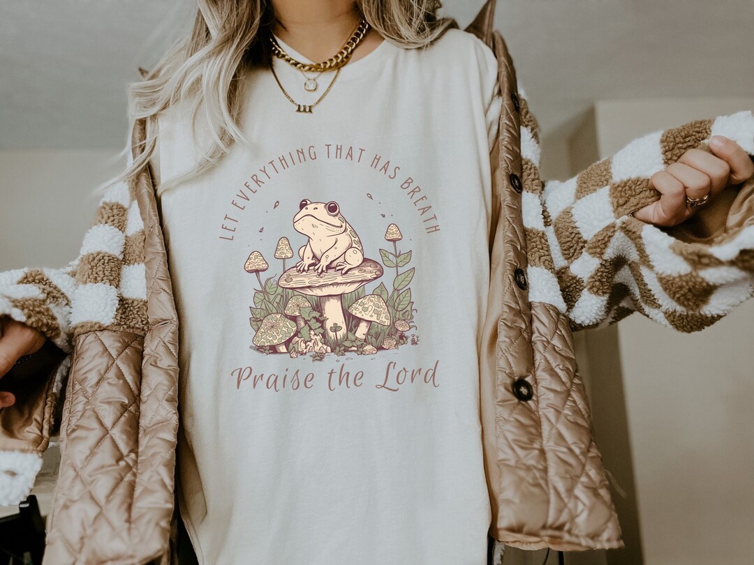 Christian Frog Shirt Praise the Lord Christian Merch Clothes Apparel ...