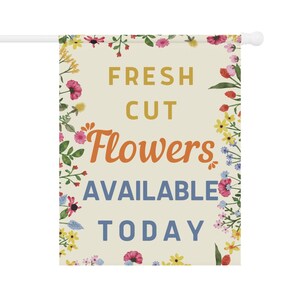 Flower Stand Sign, Fresh Flowers Sign, Flower Farmer, Flower Shop Sign ...