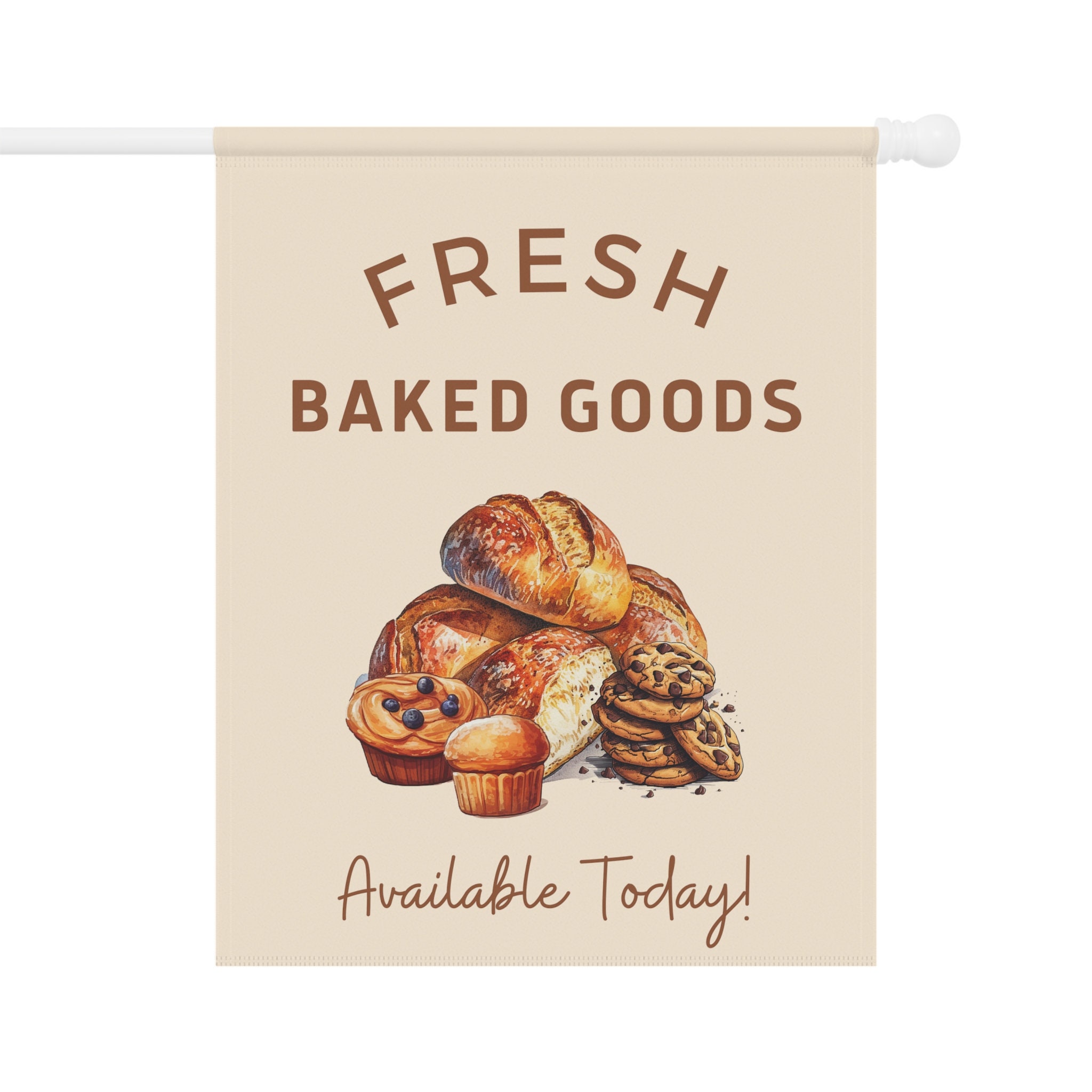Baked Goods Flag Sign Bakery Sign Grocery Sign Farmers Market Sign ...