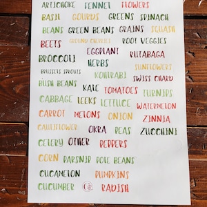 Seed Organization Labels Seed Labels Garden Labels Garden Planner ...